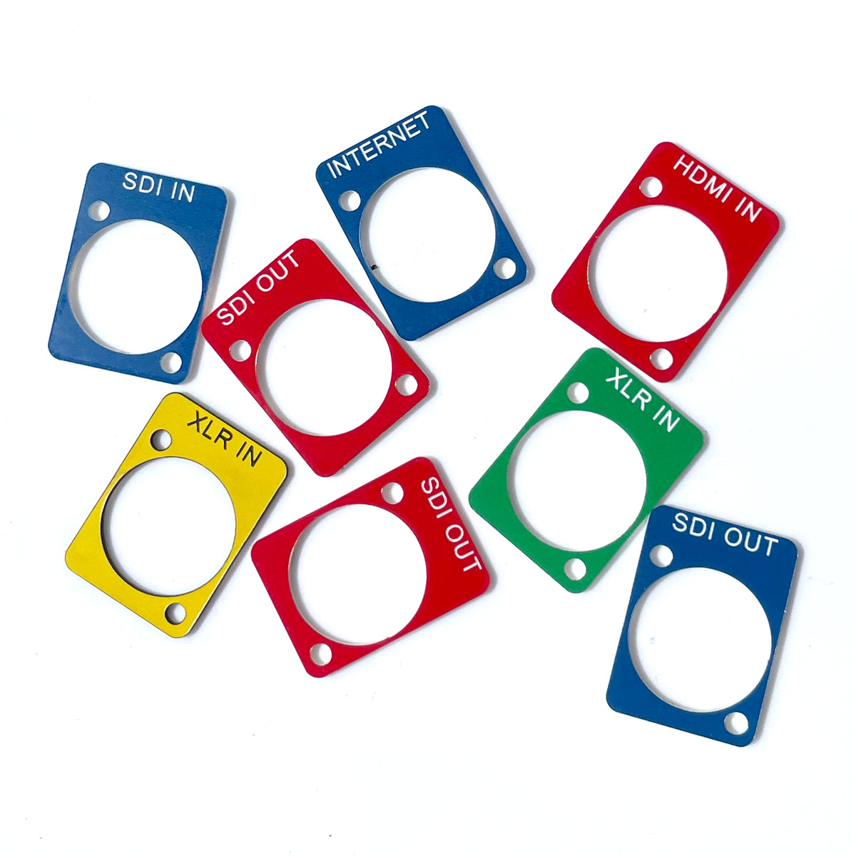 Custom D-Series Chassis Mount Connector Labels — Livesound