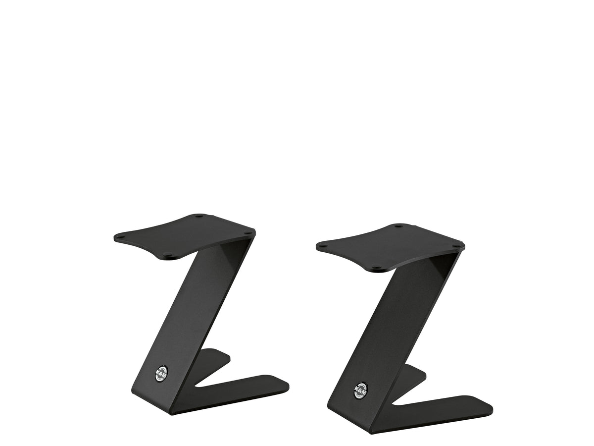 K&M - 26773-000-56 - "Z" Table Top Monitor Stands - Pair. — Livesound